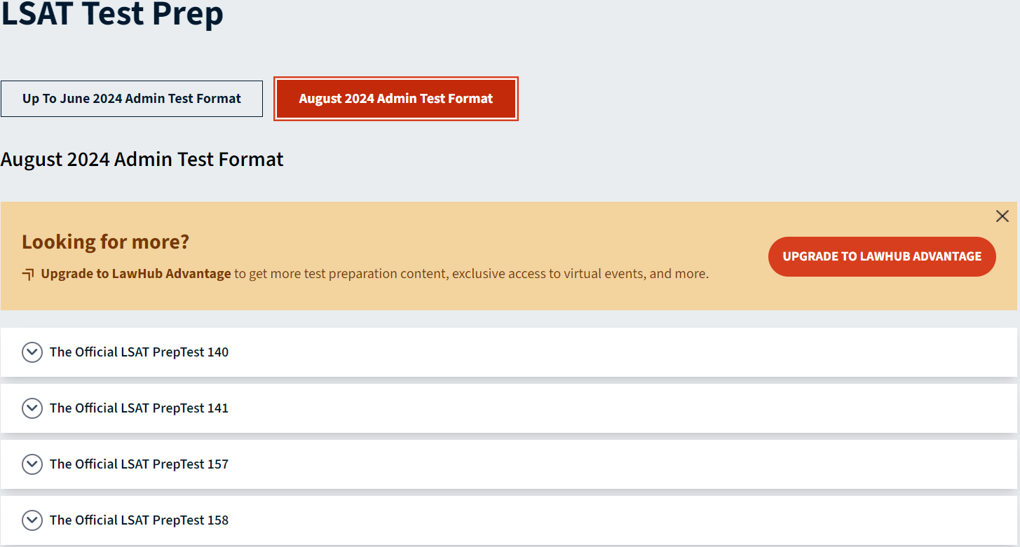 LSAC Lawhub Now Offering PrepTests Without Logic Games